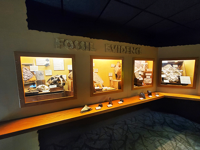 "CSI: Jurassic Edition!" Examine the evidence left behind by ancient creatures and channel your inner paleontologist. No sunglasses dramatically removed, though.