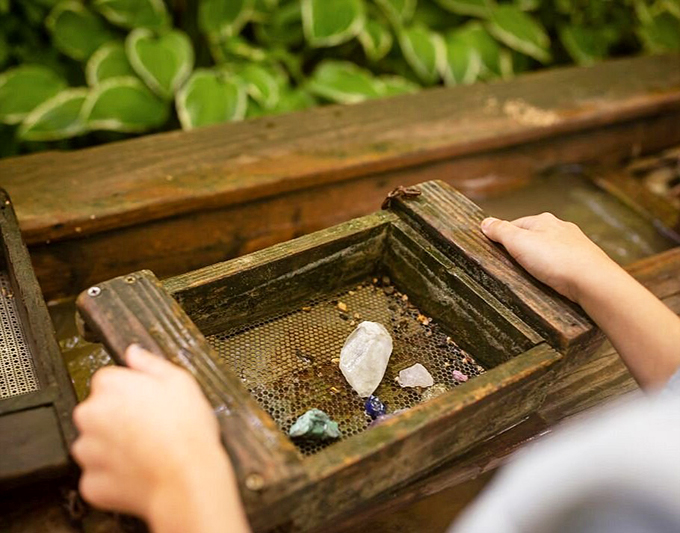 Eureka! It's like panning for gold, but with prettier results. Who needs a lottery ticket when you've got a sieve full of sparkly possibilities?