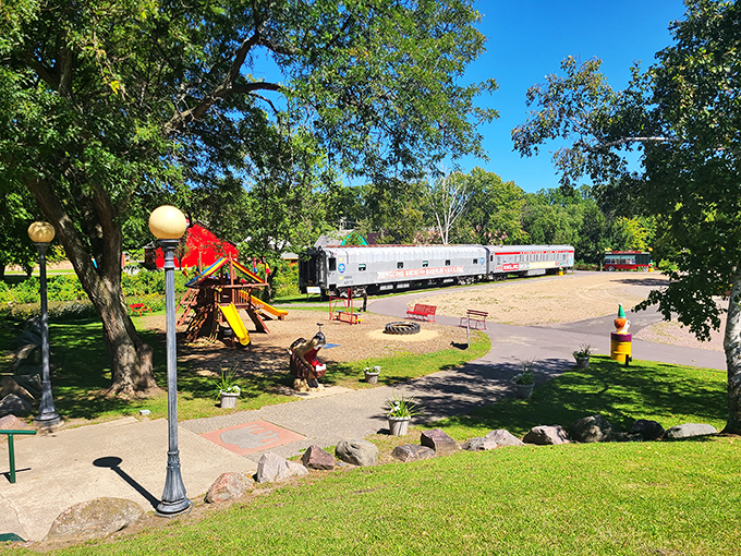 All aboard the fun train! Circus World's grounds offer a perfect blend of history, play, and nostalgic charm.