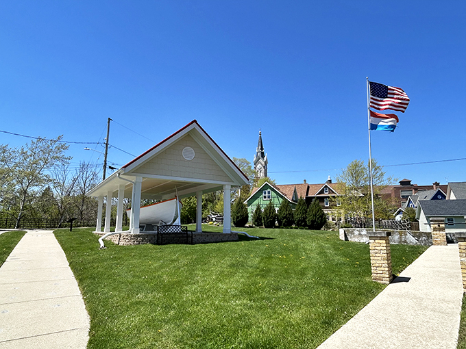 Welcome to Lighthouse Land! Where the grass is always greener, the flags are always waving, and the views are always Instagram-worthy.