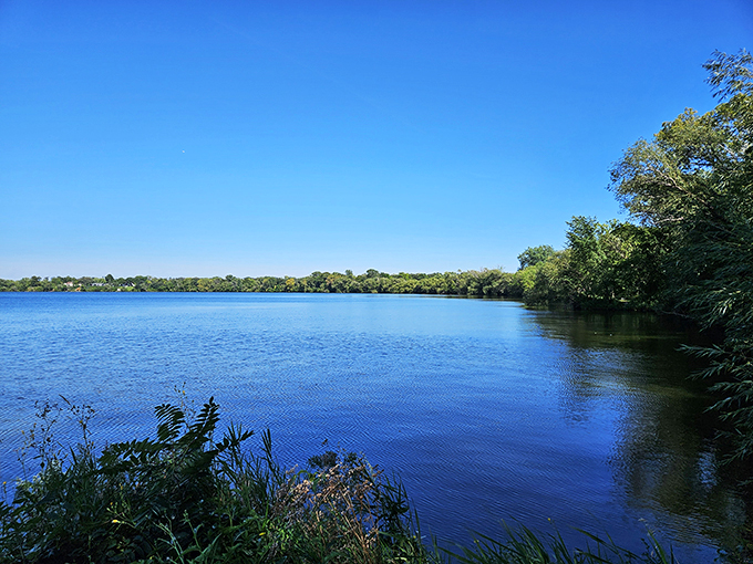 Beyond Big Ole lies a lake worthy of Norse legends. You half expect to see a Viking ship sailing across those blue waters.