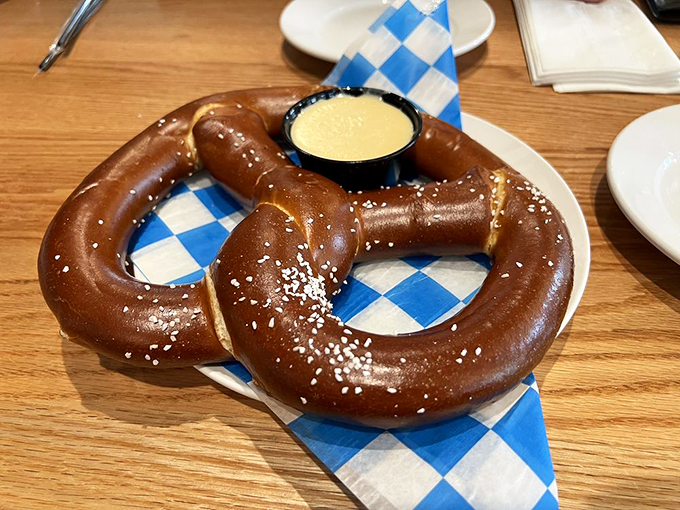 The mother of all pretzels has arrived! It's not just a snack; it's an edible work of art that demands to be shared (or not).