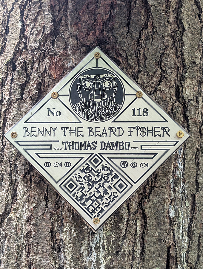 Trolls: now with their own QR codes! Benny's marker blends old-world charm with modern tech, because even fairy tales need Wi-Fi.