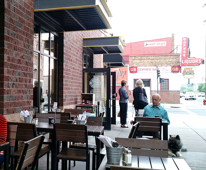 Al fresco dining with a side of people-watching. The perfect recipe for a lazy weekend morning in St. Paul.
