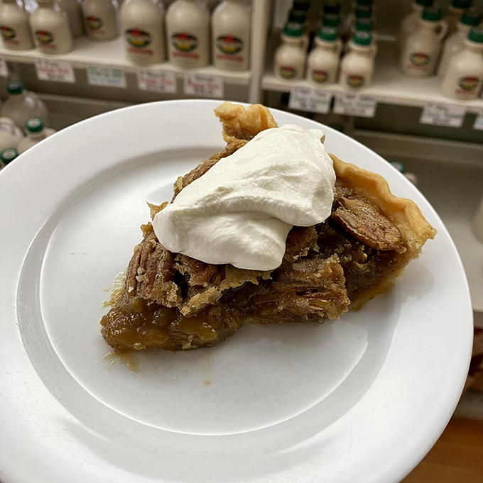 Pecan pie perfection! This slice of heaven is so good, it might make you forget about your Aunt Mabel's famous recipe.
