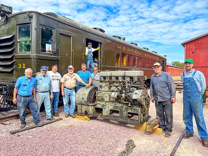 The real conductors of history. These dedicated volunteers keep the wheels of preservation turning, one restoration at a time.