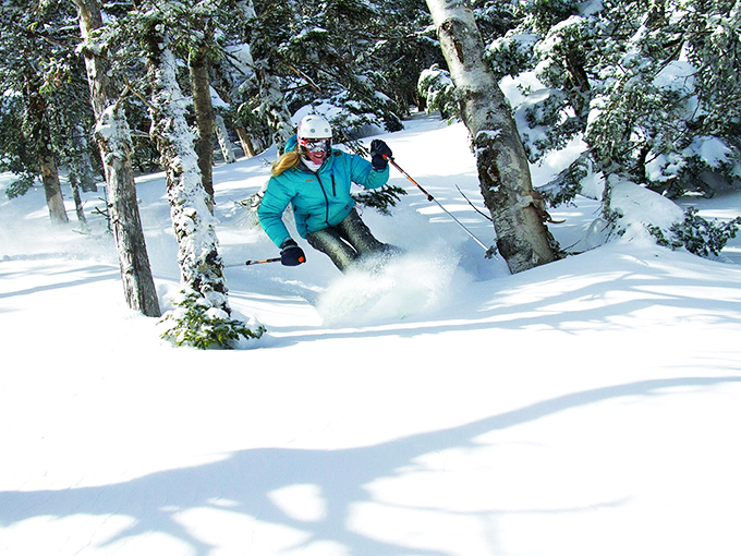 Powder paradise! Sugarbush's tree runs are like nature's slalom course. Just remember, hugging trees is best saved for apr&egrave;s-ski celebrations.