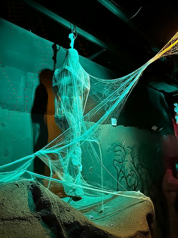 Spider-Man would feel right at home here. For the rest of us, it's a good reminder to dust more often.