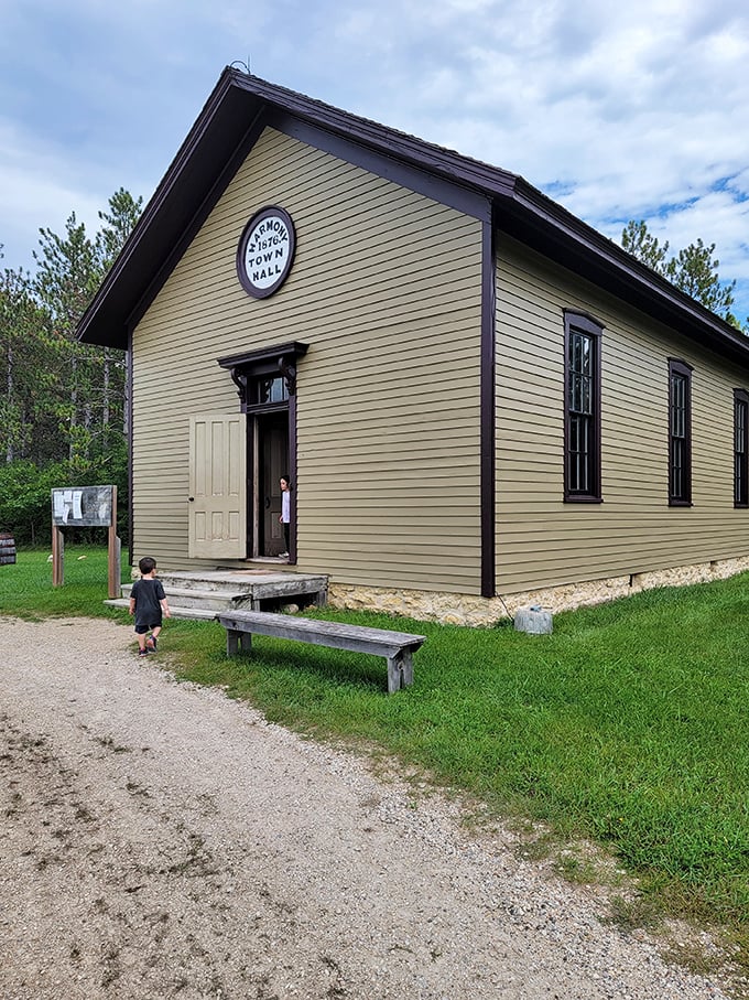 Small-town democracy in action! This town hall's seen more heated debates than a Packers vs. Vikings game.
