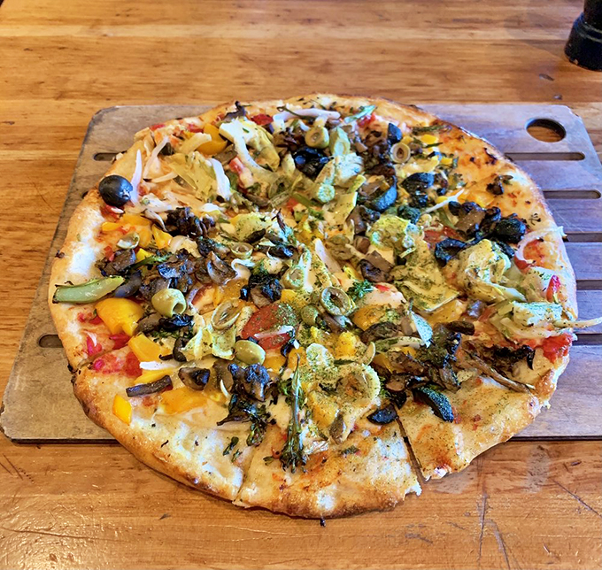 This vegan pizza is so loaded with toppings, even carnivores will do a double-take. It's a garden party on a crust &ndash; and everyone's invited!