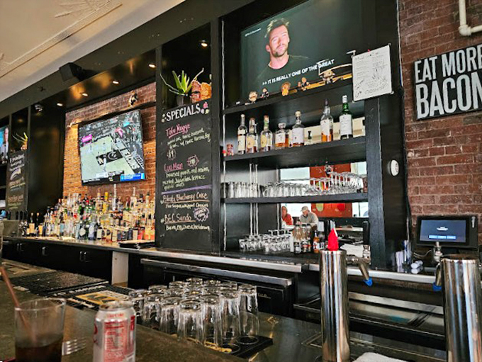 Liquid courage, anyone? Nosh's well-stocked bar is like an adult candy store, promising sweet (or bitter) relief from the daily grind.