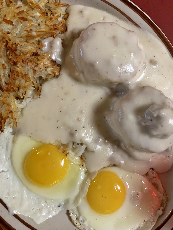 Biscuits and gravy: the breakfast of champions... and anyone else who loves a good food coma. Naps sold separately.