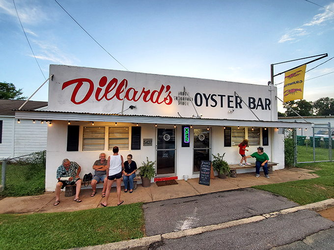 The best things come to those who wait... for a table at Dillard's Oyster Bar! These folks know good things are worth the anticipation.