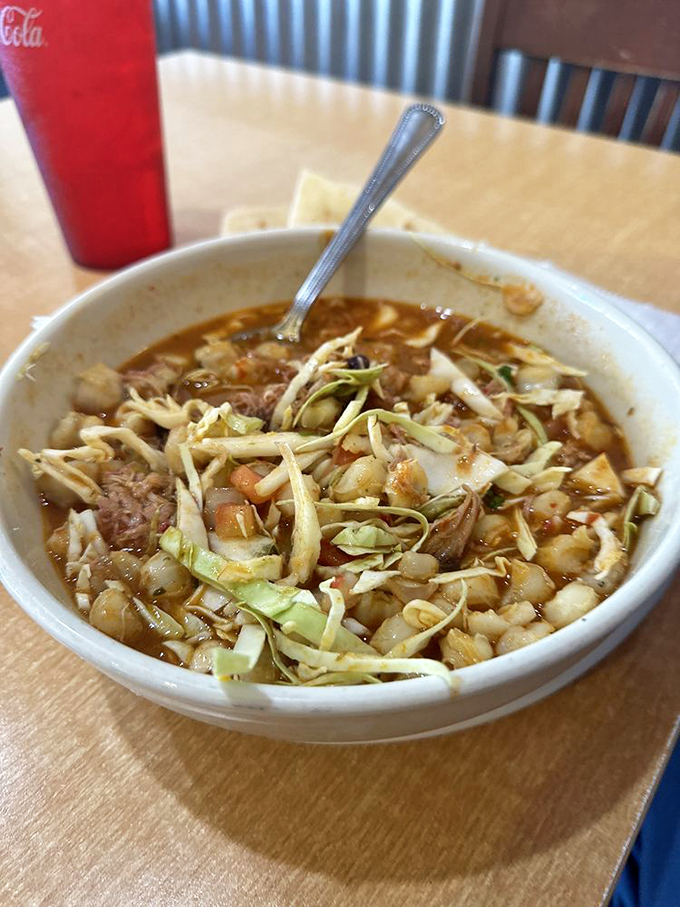 Pozole: The soup that hugs you from the inside out. It's got more layers than your favorite telenovela, and twice the flavor.