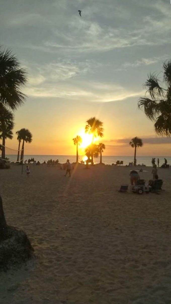 Mother Nature's daily farewell party, complete with a light show that puts Times Square on New Year's Eve to shame.