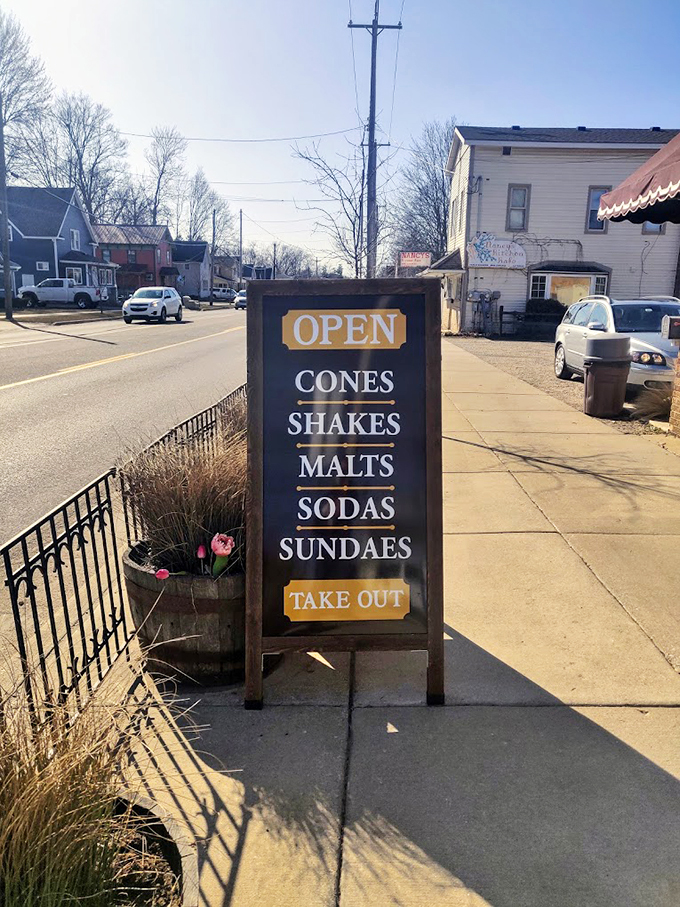 The siren song of summer! This sign isn't just an invitation &ndash; it's a challenge to indulge in life's simple pleasures.