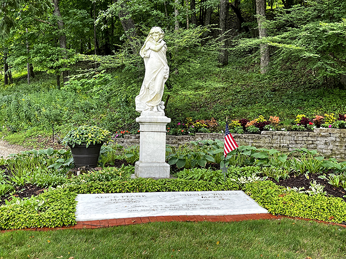 Even the statues at Mayowood have better posture than most of us. Talk about standing the test of time!