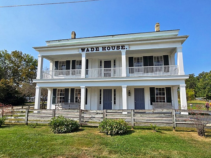 Southern charm meets Midwest hospitality! The Wade House stands proud, ready to welcome weary travelers and curious time-tourists alike.