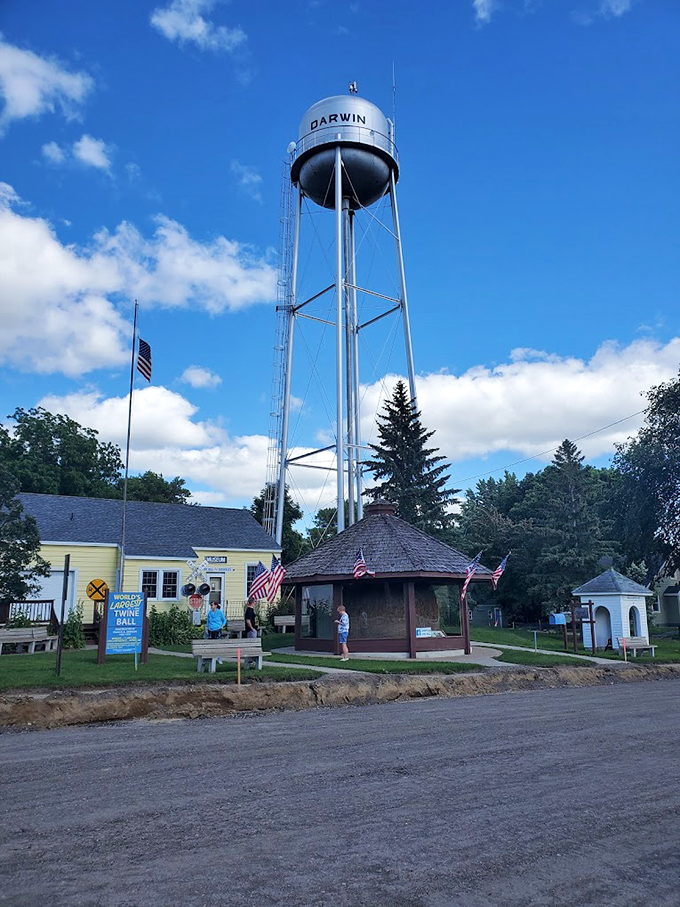 Small town, big dreams, enormous ball of twine. Darwin's skyline is a testament to thinking outside the spool.