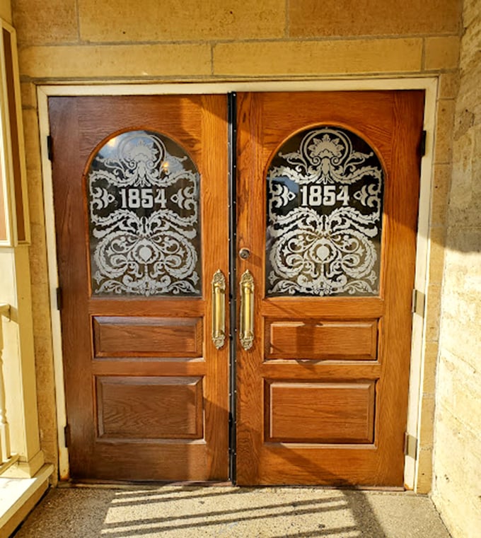 These doors aren't just an entrance; they're a time machine. Step through and leave your worries (and your diet) in 2023.
