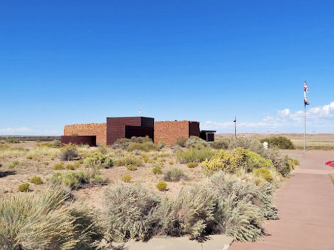 Welcome to the middle of nowhere! This visitor center is your gateway to wilderness wonders.