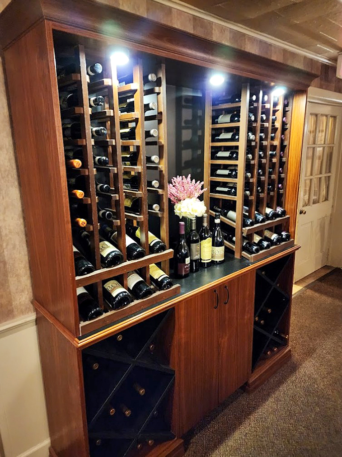 Grape expectations! This wine display is so impressive, it could make a sommelier swoon and a teetotaler reconsider.