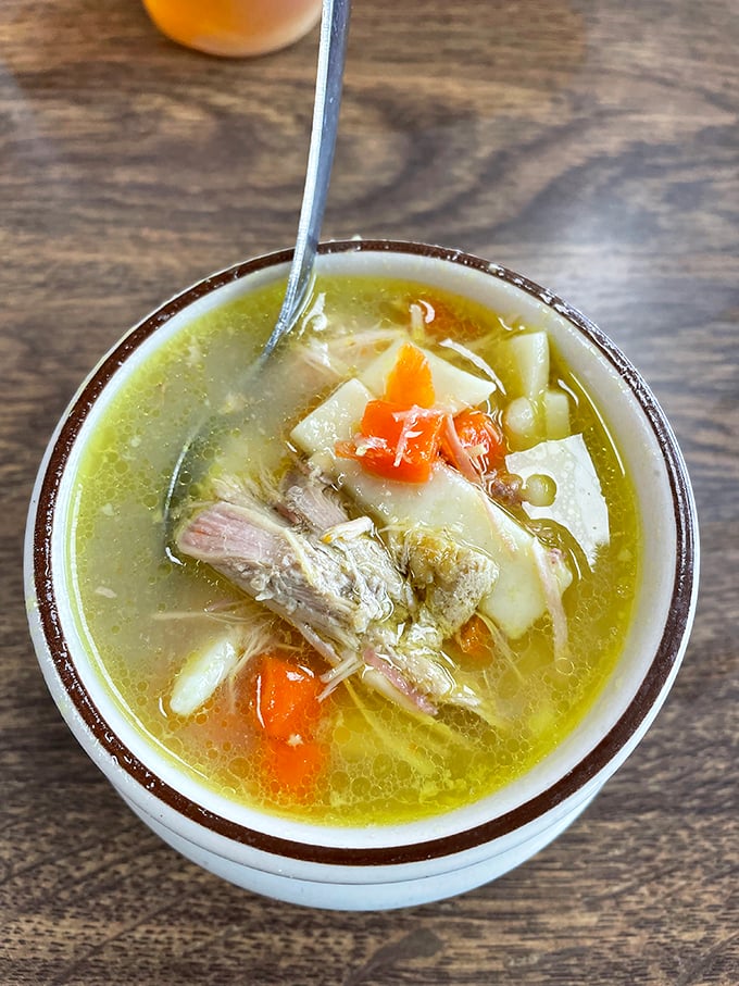 Soup so hearty, it could probably cure the common cold. Or at least make you forget you had one in the first place.