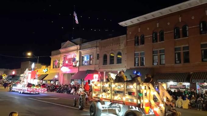 The night Santa came to town: Prescott's Christmas Light Parade turns the streets into a river of holiday cheer.
