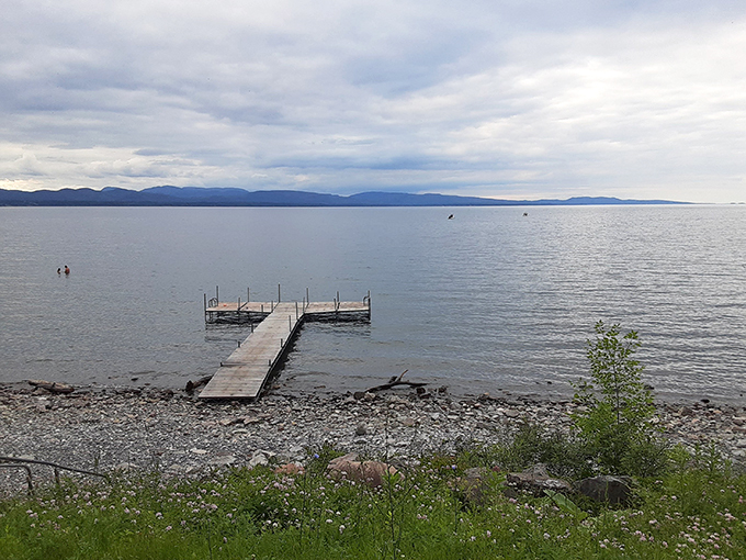 This simple dock invites you to dive into adventure. Or just dangle your feet if you're not feeling that adventurous.