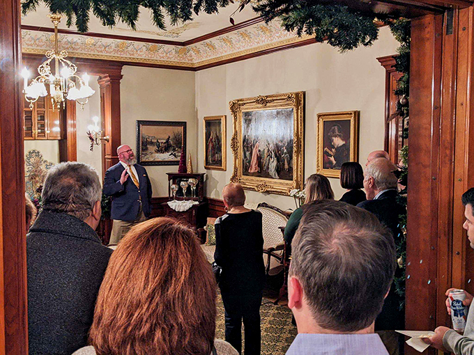 History comes alive! Watch as visitors travel back in time, minus the DeLorean. It's like "Midnight in Paris," but with more beer and less Owen Wilson.