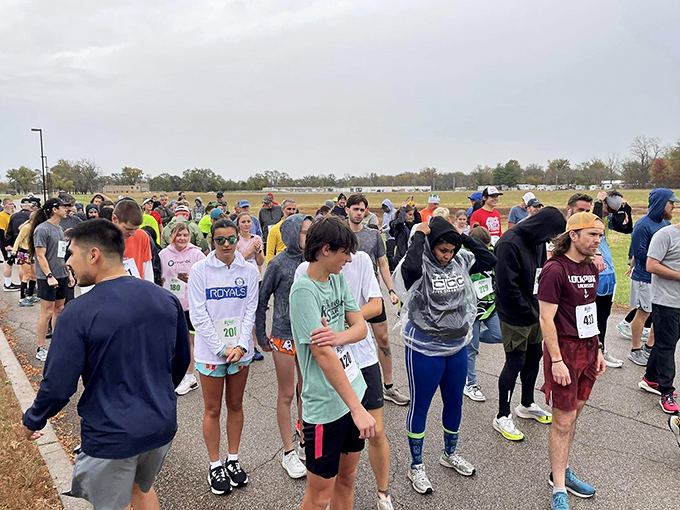 Who says history can't be a party? These folks are racing through time, proving the past can be a real crowd-pleaser!