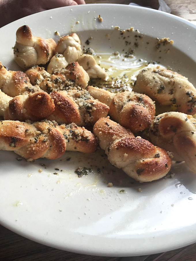 Garlic knots or edible jewelry? These golden twists are so pretty, you might be tempted to wear them. (Don't.)