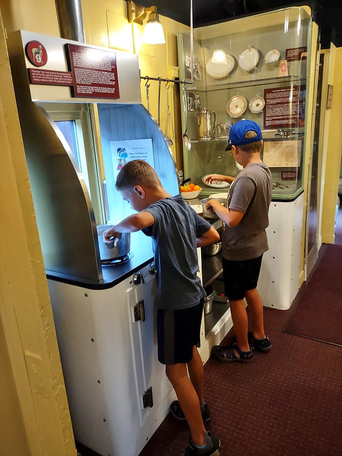 Hands-on history that's more fun than a barrel of monkeys! These kids are having a blast from the past.