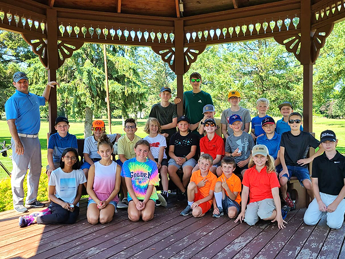 Junior golf-ers unite! These kids are learning the game faster than you can say "Tiger Woods in training."