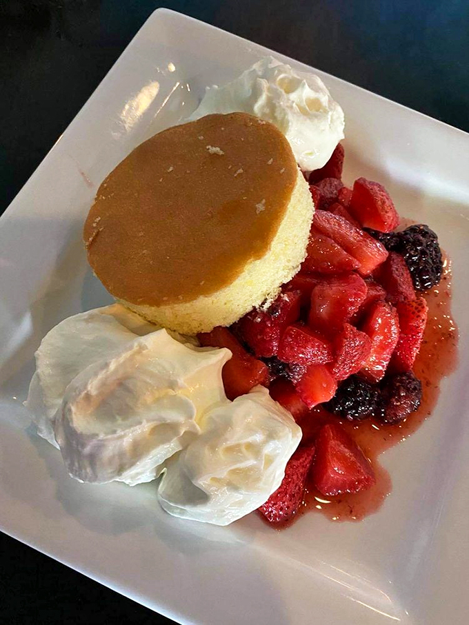 Strawberry shortcake that's berry, berry good. This dessert is so fresh, it might have its own Instagram following.