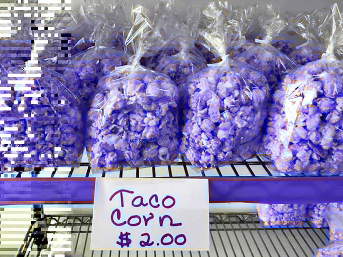 Taco-bout a twist! This purple popcorn is the snack equivalent of a luchador &ndash; colorful, bold, and unforgettable.
