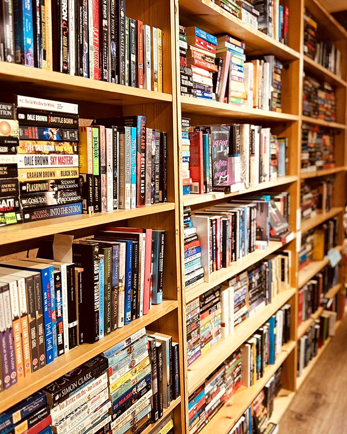 A rainbow of reading! Fox Den's diverse book selection ensures there's something for every taste, from mystery mavens to romance enthusiasts.
