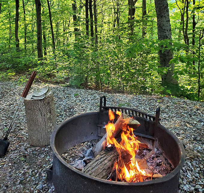 S'more, please! Nothing says "camping" quite like a crackling fire, gooey marshmallows, and that smoky smell in your hair for days.