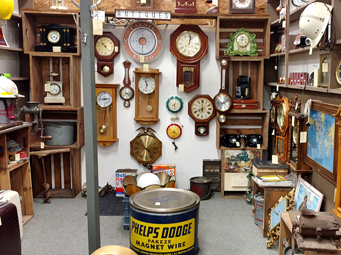 Time stands still… but these don't! This wall of clocks is ticking with personality. Perfect for those who like to be fashionably late to different decades.