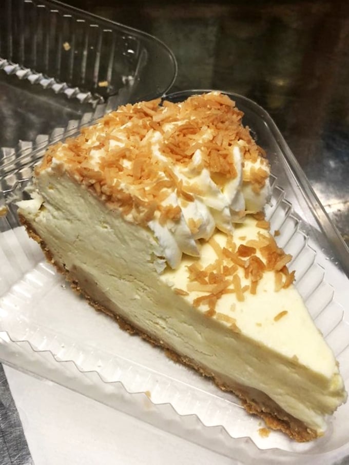 Cloud nine, meet plate! This coconut cream pie looks so light and fluffy, it might float away if not for that graham cracker anchor.