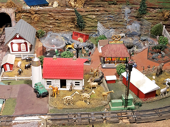 Old MacDonald had a farm... but not one this adorable! This miniature barnyard scene is a delightful slice of rural life, complete with tiny livestock.