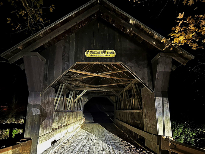 Night moves: When darkness falls, this bridge transforms into a spooky storyteller's dream set. Ghost stories not included, but highly recommended.