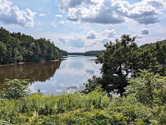 Mirror, mirror on the water... This river view is so picturesque, it might just break your camera's beauty filter.