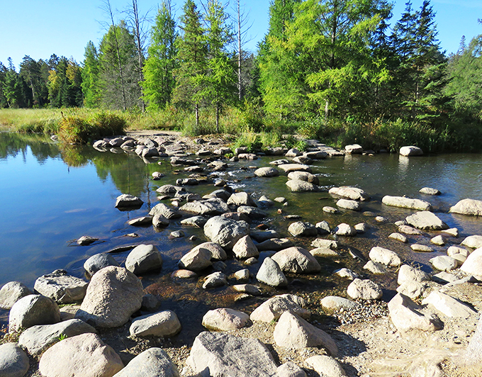 Nature's obstacle course or the world's most picturesque game of hopscotch? You decide as you navigate these scenic stepping stones.