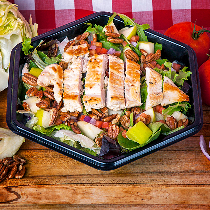 Who said salads can't be exciting? This colorful creation proves healthy eating can be a feast for the eyes too.