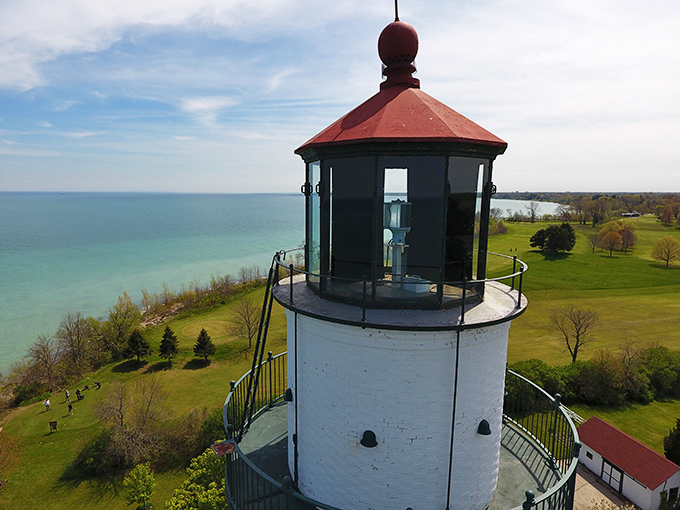The lighthouse's crowning glory: a view that'll make your heart soar higher than a seagull eyeing your picnic. Just resist the urge to yell "I'm king of the world!"