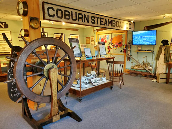 From highways to waterways! This museum exhibit charts your course through Maine's aquatic history.