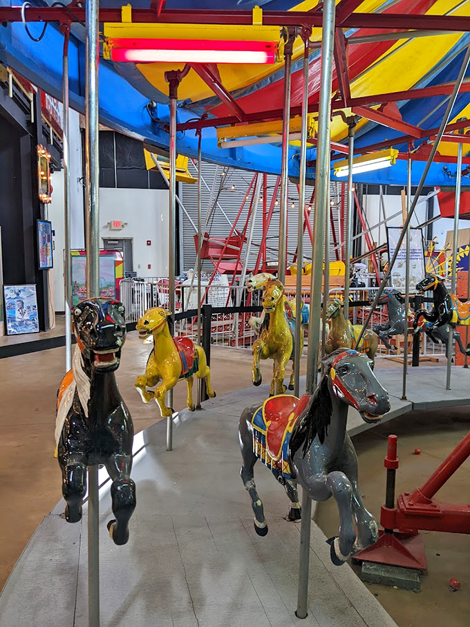 Horsing around never looked so good! These carousel steeds are ready to take you on a technicolor trip down memory lane.