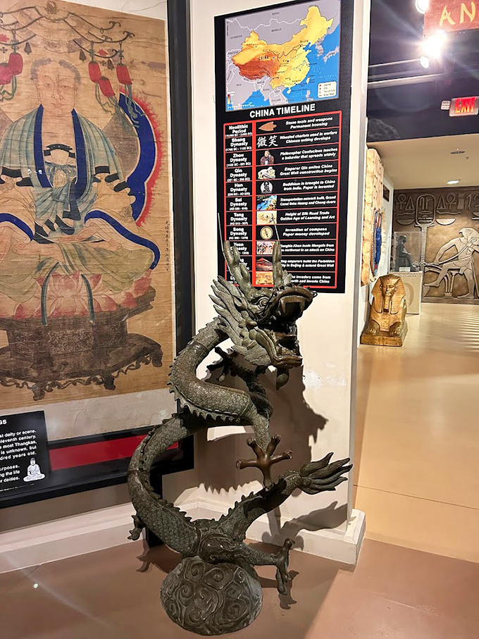 "Game of Thrones" fans, eat your heart out! This dragon statue is giving Daenerys' babies a run for their money.