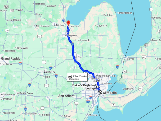 15 michigan legendary music spots map